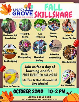 Legacy Grove Park invites the community to learn a skill Saturday ...