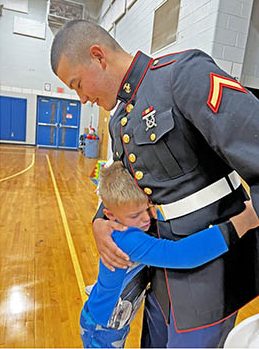 Winchester Marine returns home to speak at Shearer Elementary ...